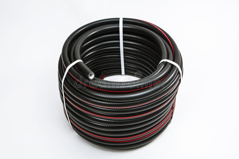 A Rubber Hose Wrapped in a Bobbin and Fastened with a Plastic Lock ...