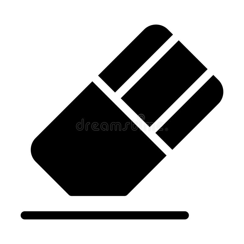 Rubber Vector Glyph Flat Icon Stock Illustration - Illustration of ...