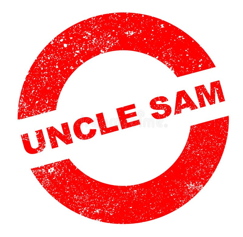 Rubber Ink Stamp Uncle Sam stock vector. Illustration of drawing ...