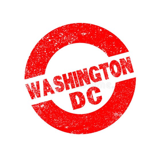Rubber Ink Stamp Washington DC Stock Vector - Illustration of isolated ...