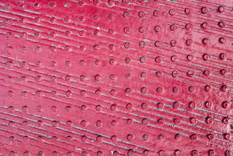 Non Slip Rubber Mat Red with Circular Bumps Stock Image - Image of slip ...