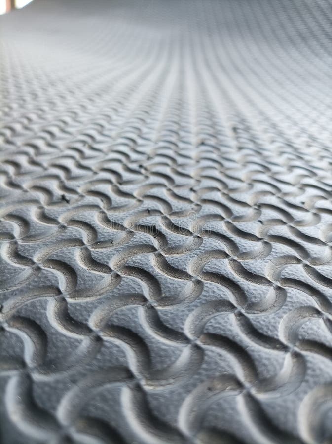Rubber Mat Textured Detailed with a Wave-like Pattern, Creating a ...