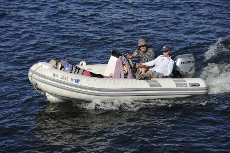 Rubber Motor Boat editorial photography. Image of vacations - 30831497