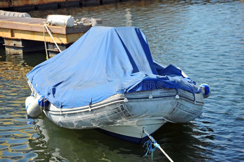 Rubber motor boat stock photo. Image of dock, harbor - 67611718