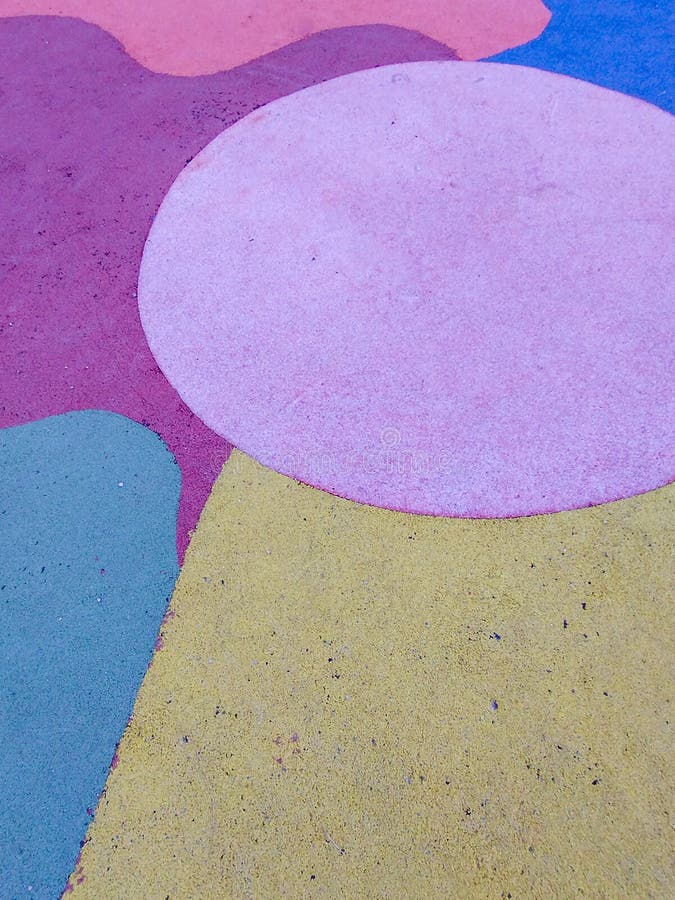 Rubber Colored Floor Playground Stock Image - Image of abstract, design ...
