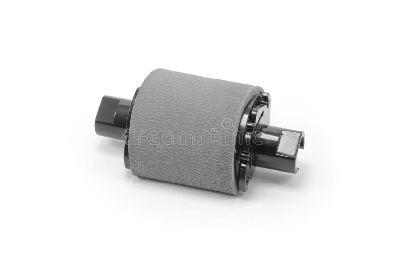 Rubber Paper Feed Roll for Copier or Printer Stock Photo - Image of ...