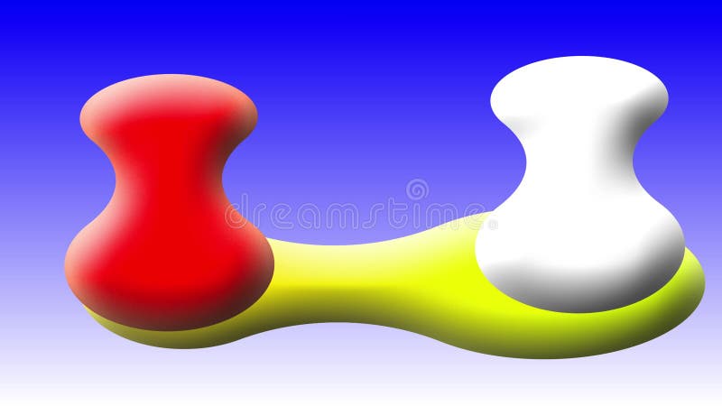 Rubber Particles Changing Shape with Beautiful Color Variations. Stock ...