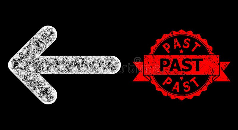 Rubber Past Seal and Bright Web Net Left Arrow with Light Spots Stock ...