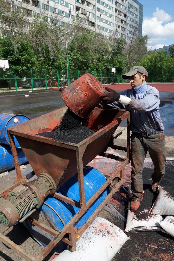 Rubber Polyurethane Covering Editorial Stock Photo - Image of outdoors ...