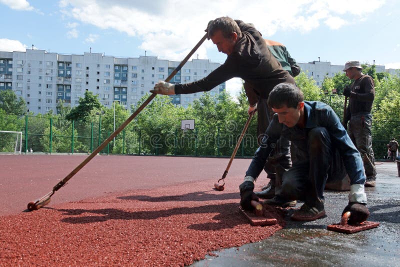 Rubber Polyurethane Covering Editorial Photo - Image of health, laying ...