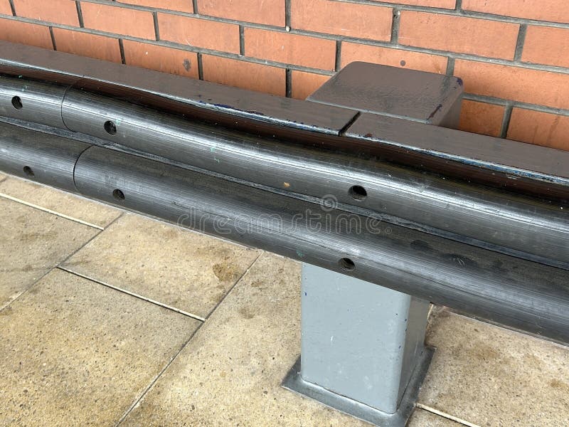 Rubber Protective Barrier, Designed To Protect the Wall Stock Photo ...