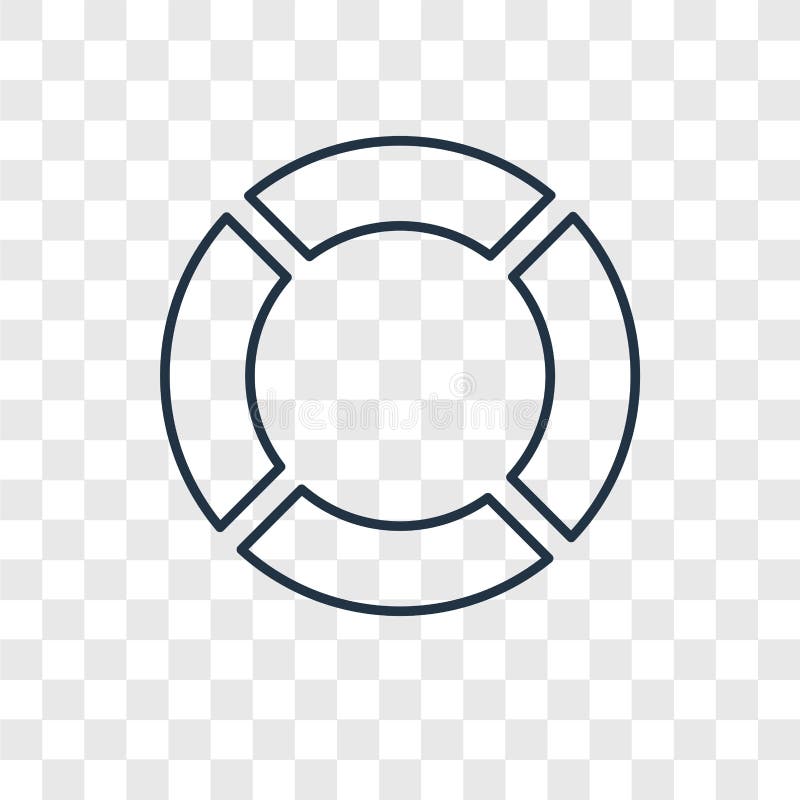 Rubber Ring Concept Vector Linear Icon Isolated on Transparent B Stock ...