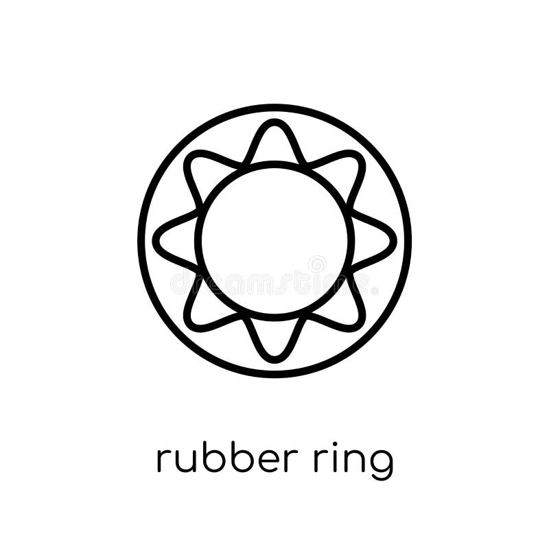 Ring Icon Vector Isolated on White Background, Ring Sign Stock Vector ...