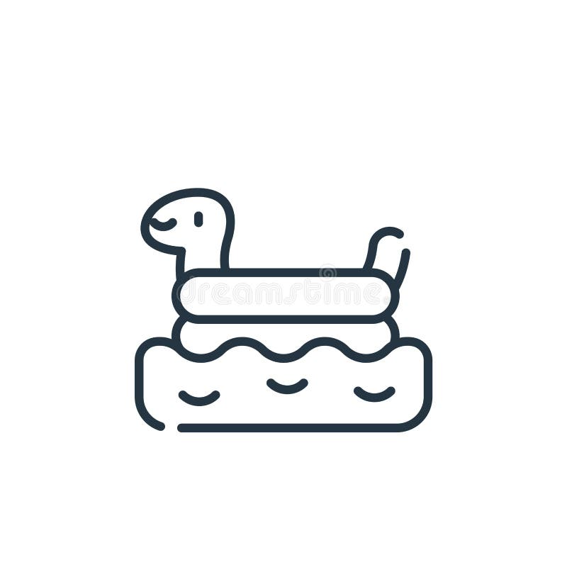 Rubber Ring Vector Icon. Rubber Ring Editable Stroke Stock Vector ...