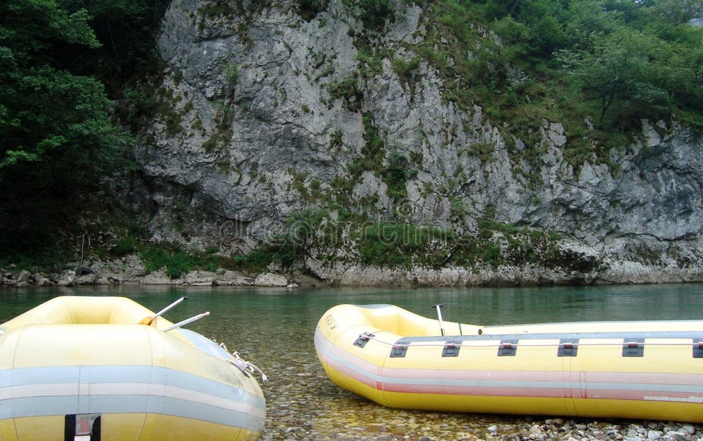 Rubber river rafts stock photo. Image of river, riverside - 5682090