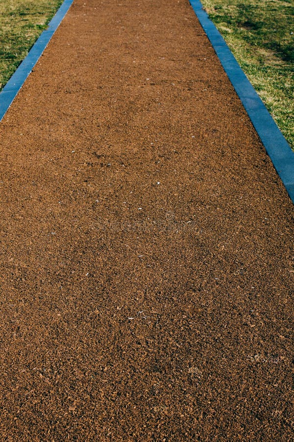 Rubber running path stock image. Image of lane, standard - 153170521