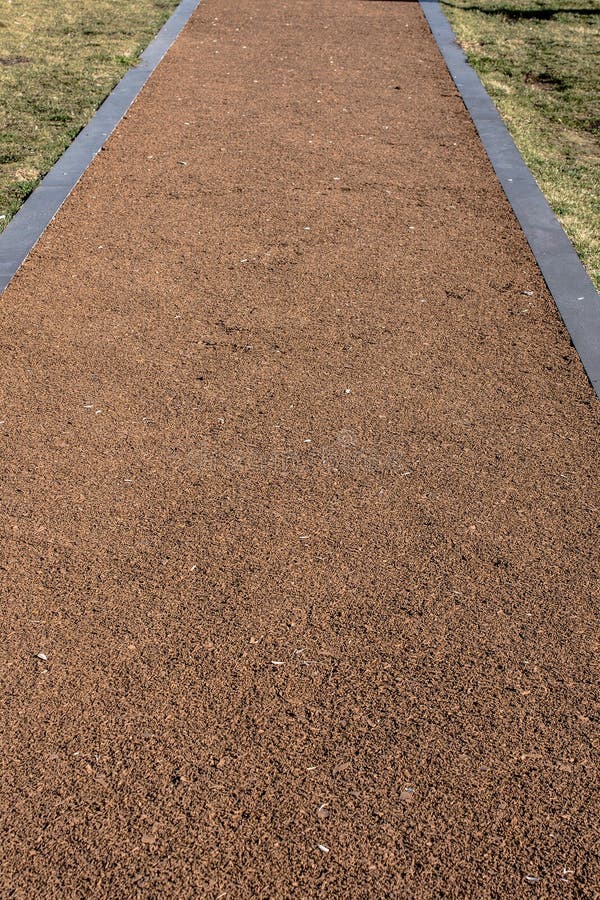 Rubber running path stock image. Image of texture, athletics - 138416131