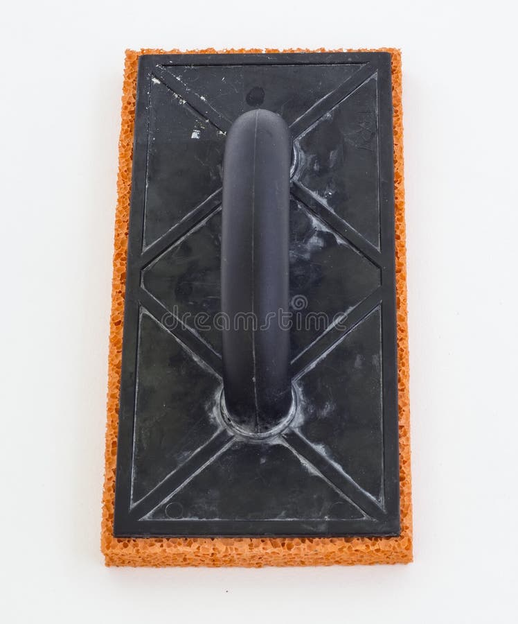 Rubber Sponge To Blur Plaster. Stock Photo - Image of tool, closeup ...