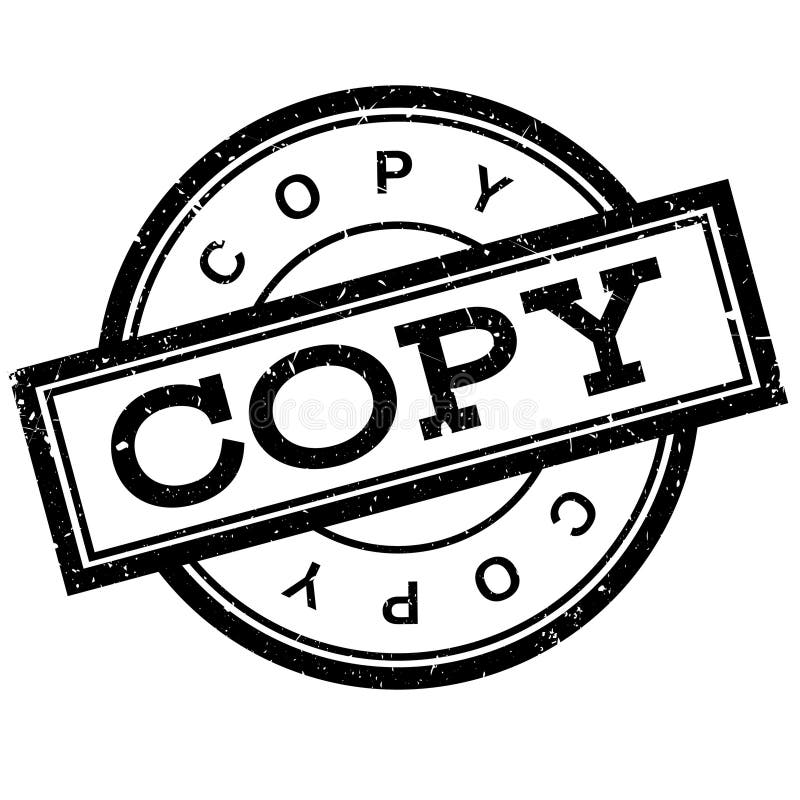 Rubber stämpel för kopia vektor illustrationer. Illustration av ...