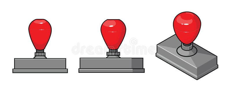 Rubber Stamp Approval Ink Polymer Seal Stock Vector - Illustration of ...