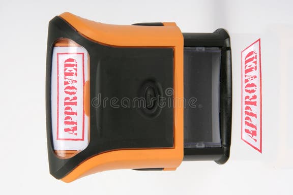 Rubber Stamp - approved stock photo. Image of endorse - 4171724