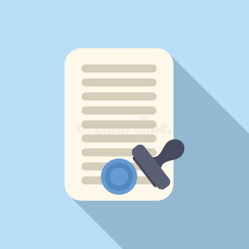 Rubber Stamp Approving Important Official Document Stock Illustration ...