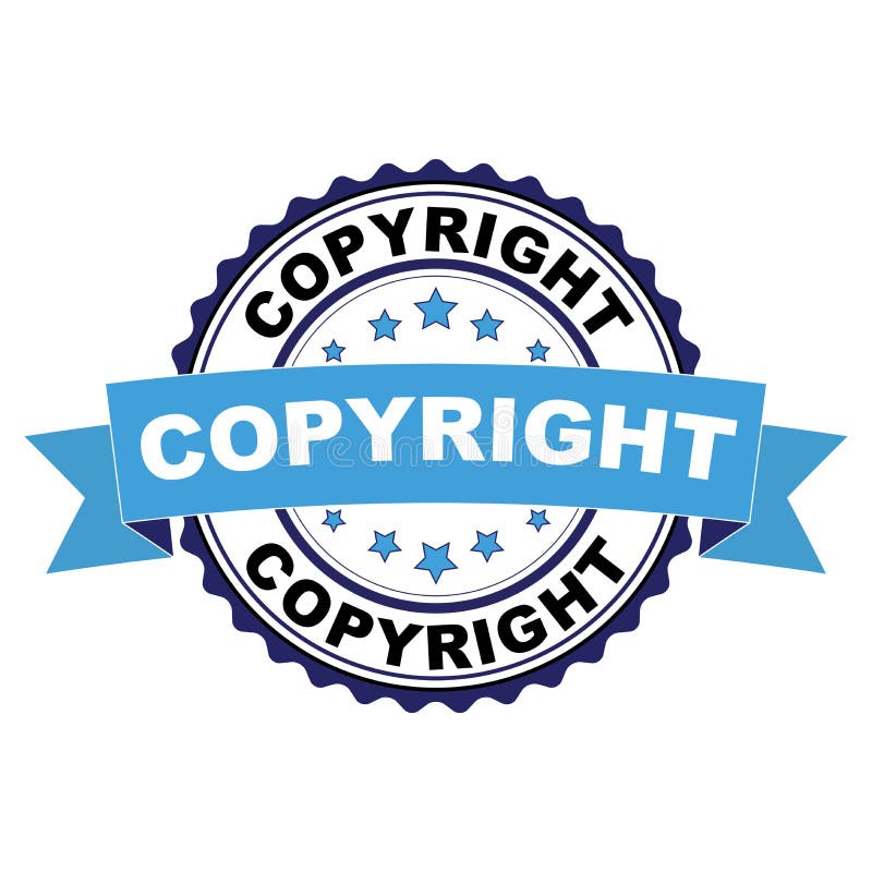 Rubber Stamp with Copyright Concept Stock Vector - Illustration of ...