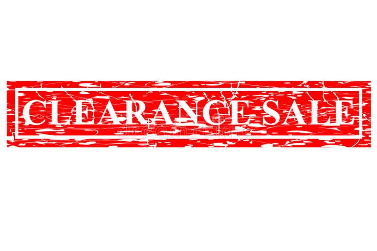Rubber Stamp Effect : Clearance Sele, Isolated on White Stock Vector ...