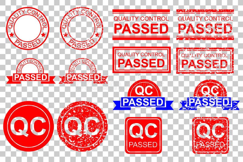 Rubber Stamp Effect - Quality Control Checked Stock Vector ...