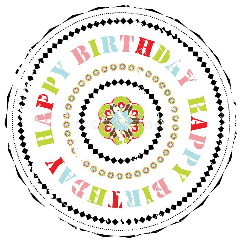 Happy Birthday Round Stock Illustrations – 48,426 Happy Birthday Round ...