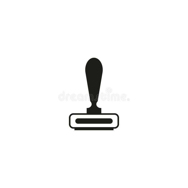 Rubber Stamp Icon. Vector Illustration. Eps 10 Stock Vector ...