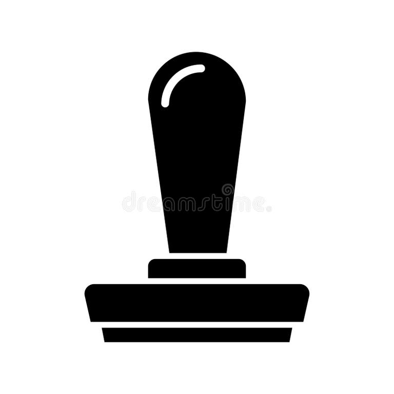 Rubber Stamp Icon Vector on Trendy Design Stock Vector - Illustration ...