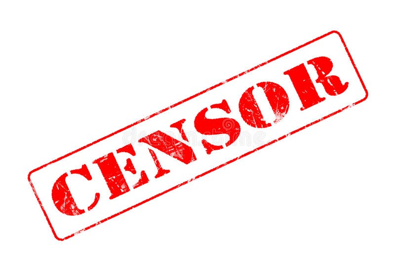 Red Censor Rubber Stamp With Grunge Texture. Stock Vector ...