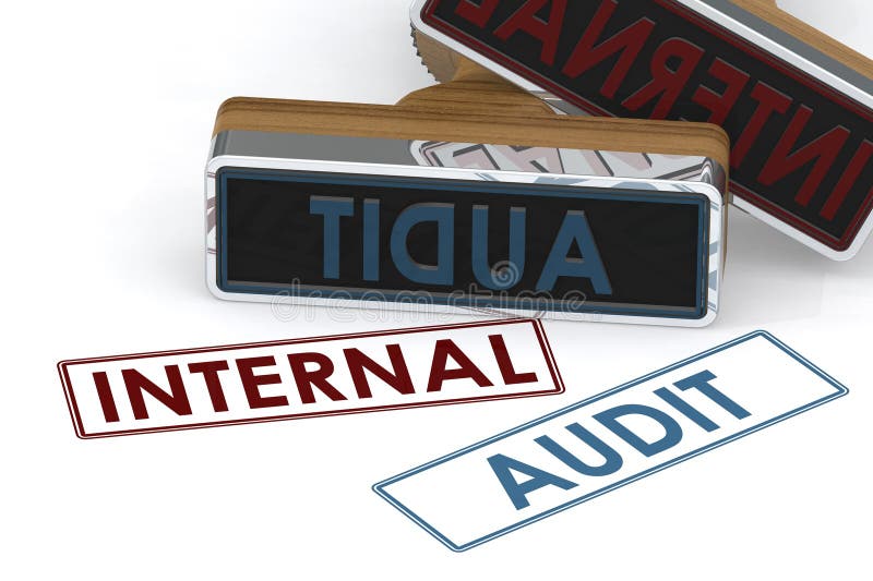 Rubber Stamp with Internal Audit Word Stock Illustration - Illustration ...
