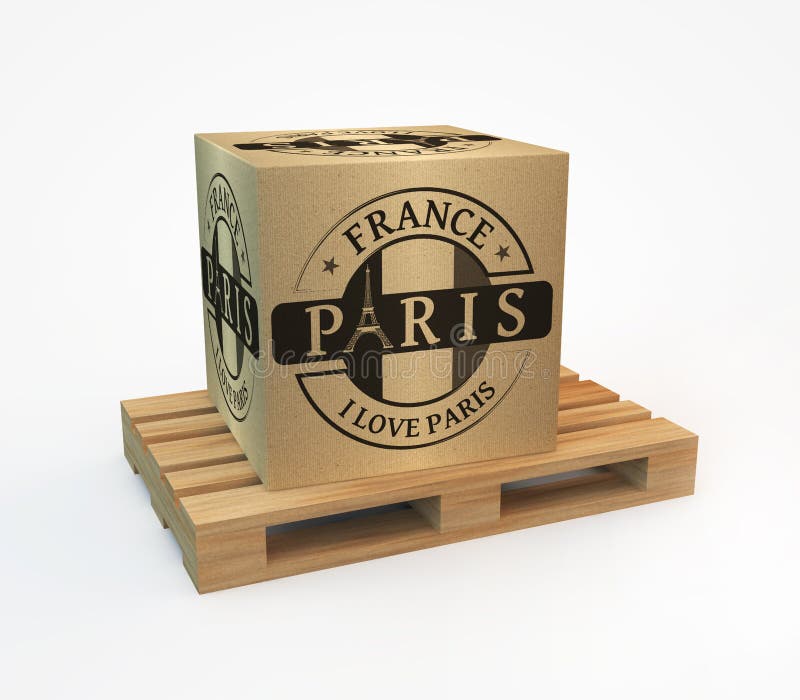 Rubber stamp with Paris stock illustration. Illustration of monument ...