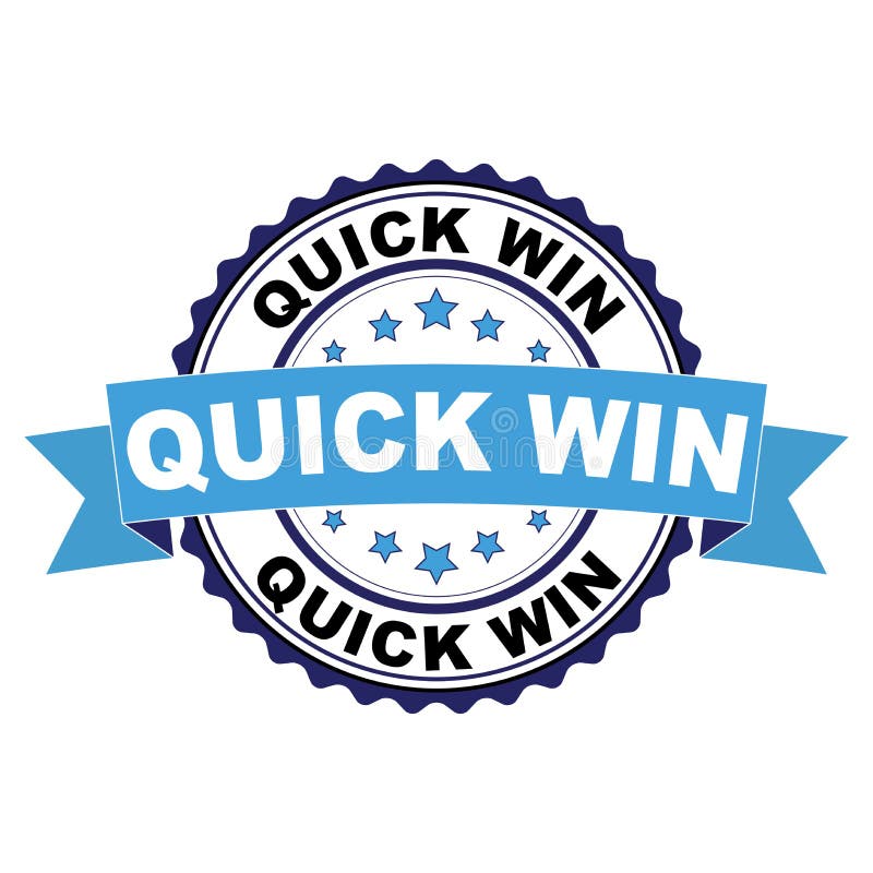 Rubber Stamp with Quick Win Concept Stock Vector - Illustration of ...