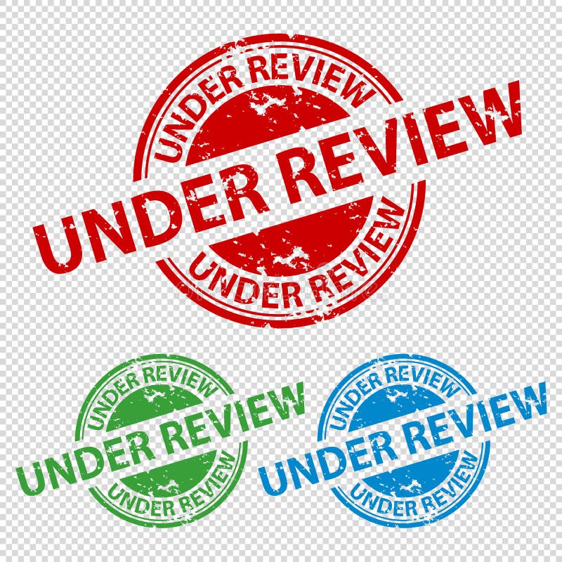 Rubber Stamp Seal Under Review - Vector Illustration - Isolated on ...