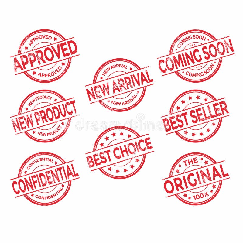 New Collection Rubber Stamp Stock Vector - Illustration of notice ...
