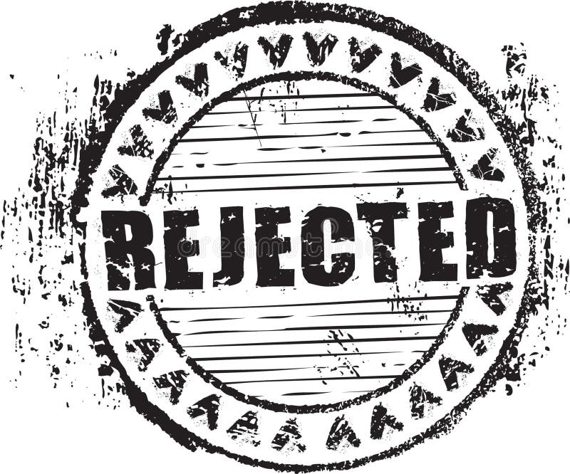 Rubber Stamp Shape with the Word Rejected Stock Vector - Illustration ...