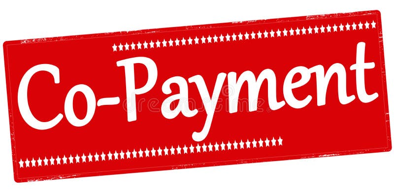 Co payment stock illustration. Illustration of stamp - 92109776