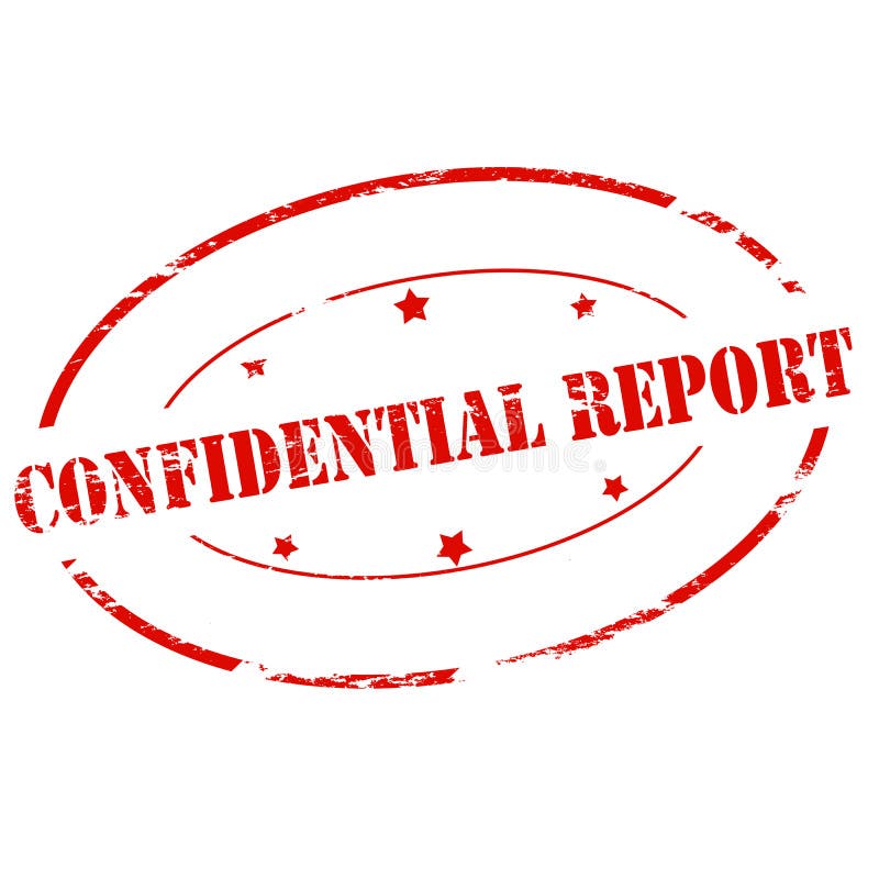 Confidential report stock illustration. Illustration of respect - 92089240