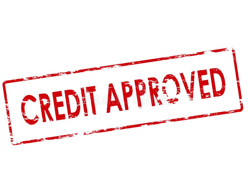 Credit approved stock illustration. Illustration of credit - 92087949