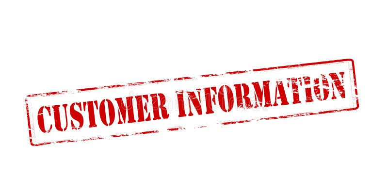 Customer information stock illustration. Illustration of concept - 92090585