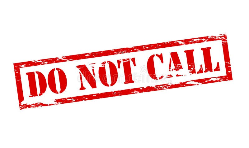 Do Not Call Stock Illustrations – 572 Do Not Call Stock Illustrations ...