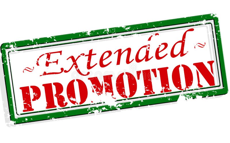 Extended promotion stock illustration. Illustration of accession - 92087921