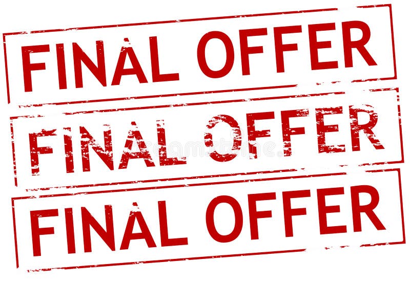 Final offer stock illustration. Illustration of miscellaneous - 92048918