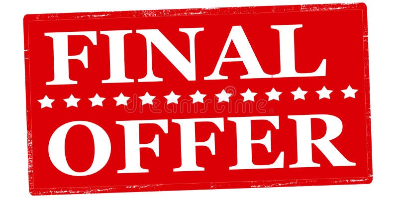 Final offer stock illustration. Illustration of miscellaneous - 92090419