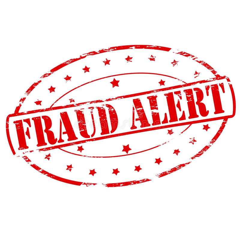 Fraud alert stock illustration. Illustration of sign - 92047933