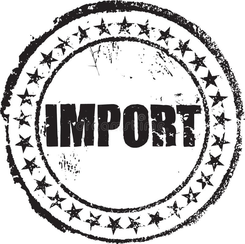 Rubber Stamp with the Text Export Stock Vector - Illustration of sign ...