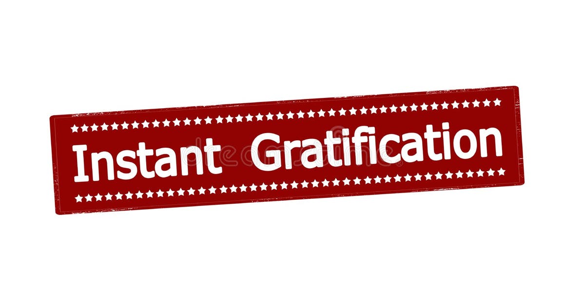 Instant Gratification Stock Illustrations – 239 Instant Gratification ...